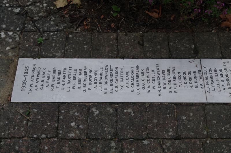 Emsworth Memorial Garden for all conflicts opened 2006 pavement tablet ...